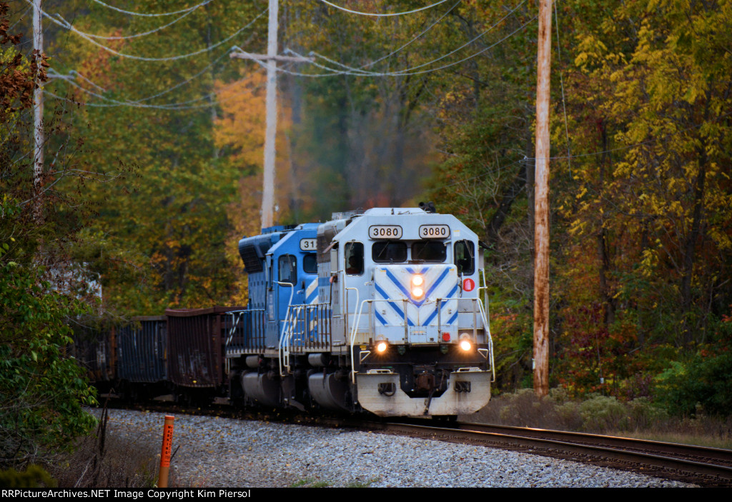 CITX 3080 CEFX 3129 CSX Train Q417
